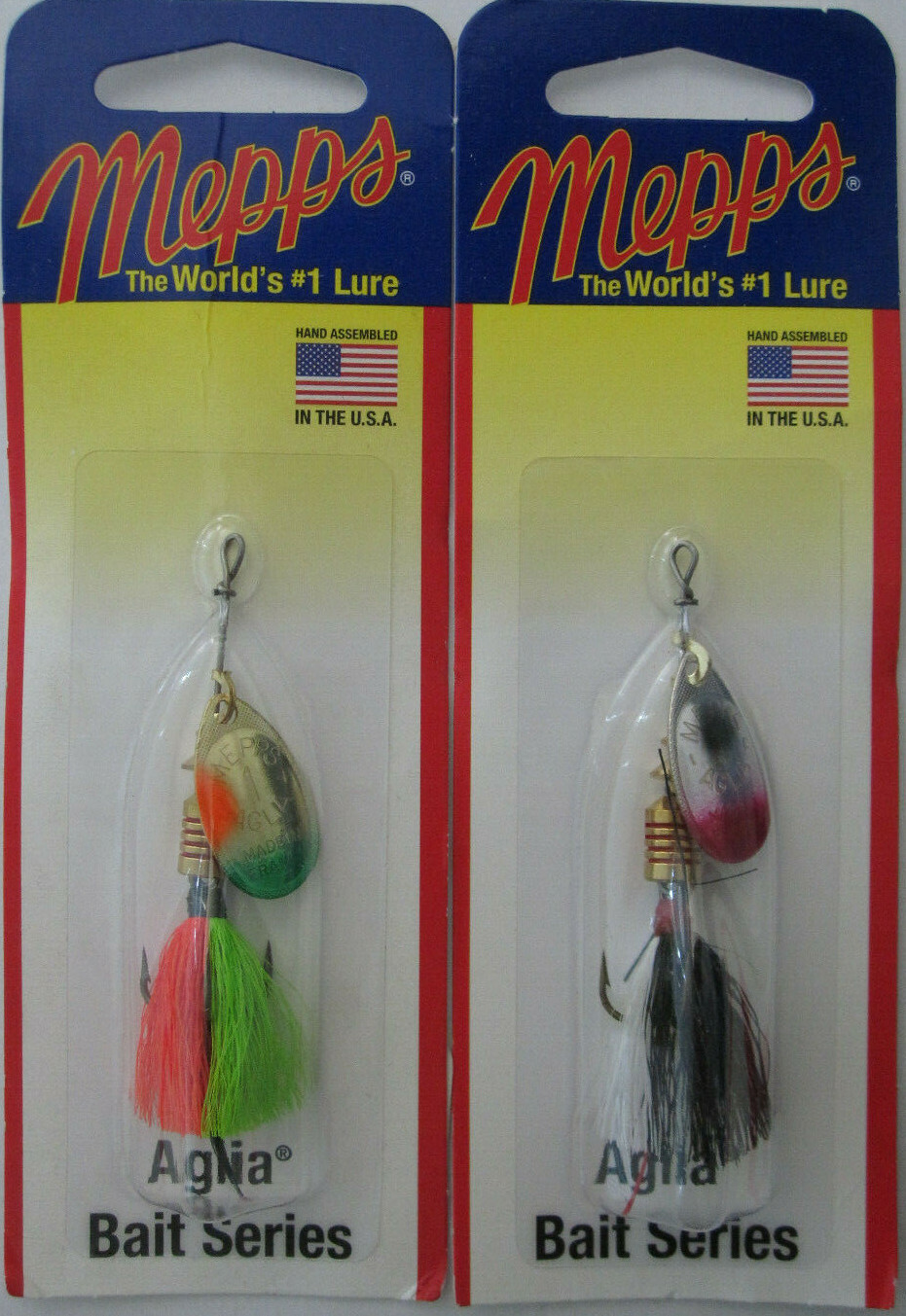 2 - Mepps Aglia Bait Series Spinner - 1/8 oz.- Perch & Silver Shad | eBay