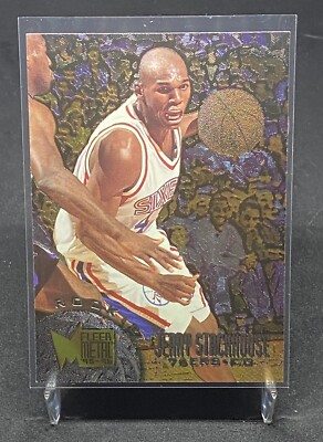 1996 Fleer Metal Jerry Stackhouse Philadelphia 76ers Rookie Card #179 ...