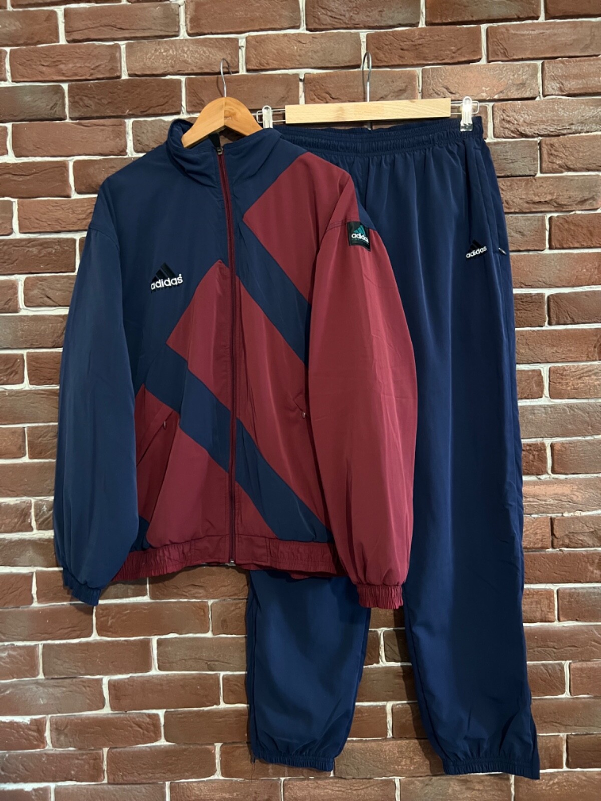 Rare 90s Vintage Adidas Equipment Logo Tracksuit Set … - Gem