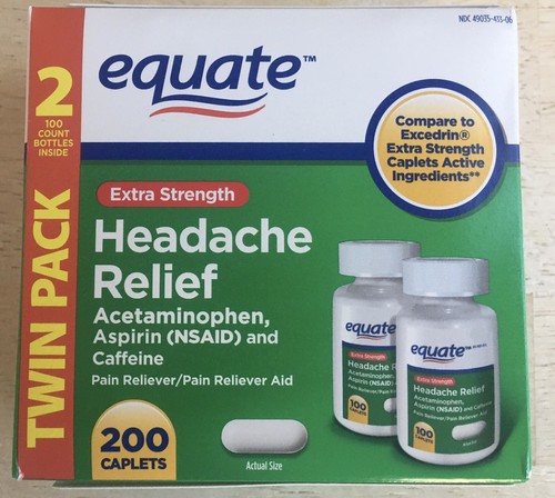 EQUATE Extra-strength Headache Relief Tablets 200 Pieces | eBay