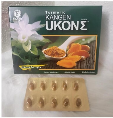 Enagic Turmeric Kangen Ukon Organic Multivitamins Vegeterian Capsules ...