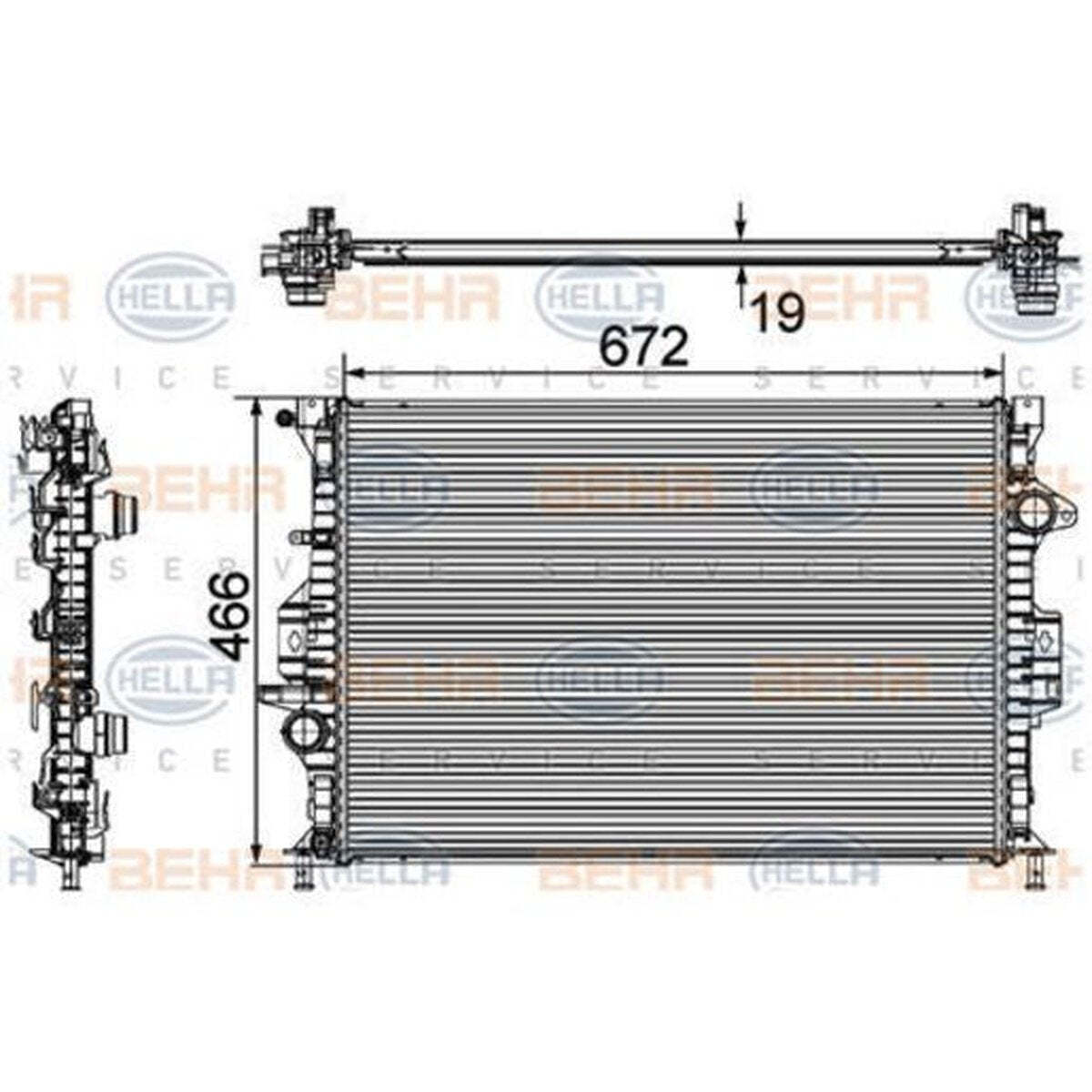 MAHLE Radiator Aluminium/Plastic CR 907 000P | eBay