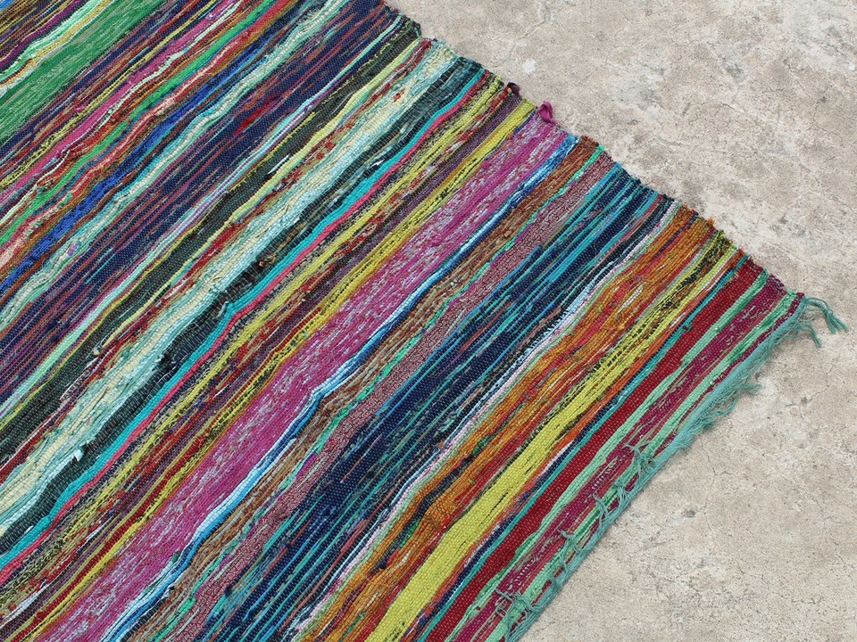 Chindi Rug Area Rag Rug Home Decor Bohemian Large Indian Carpet Floor ...