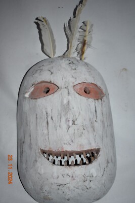 INUIT TRANSFORMATION MASK, pegged teeth 16" | eBay