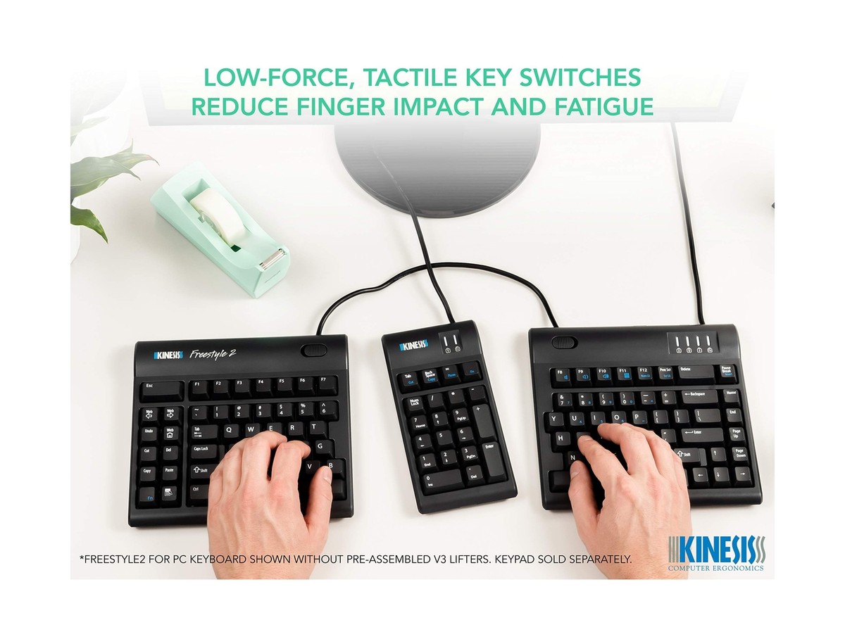 Keychron Q11 Kinesis Freestyle2 Adjustable Split Keyboard | UPLIFT Desk ...