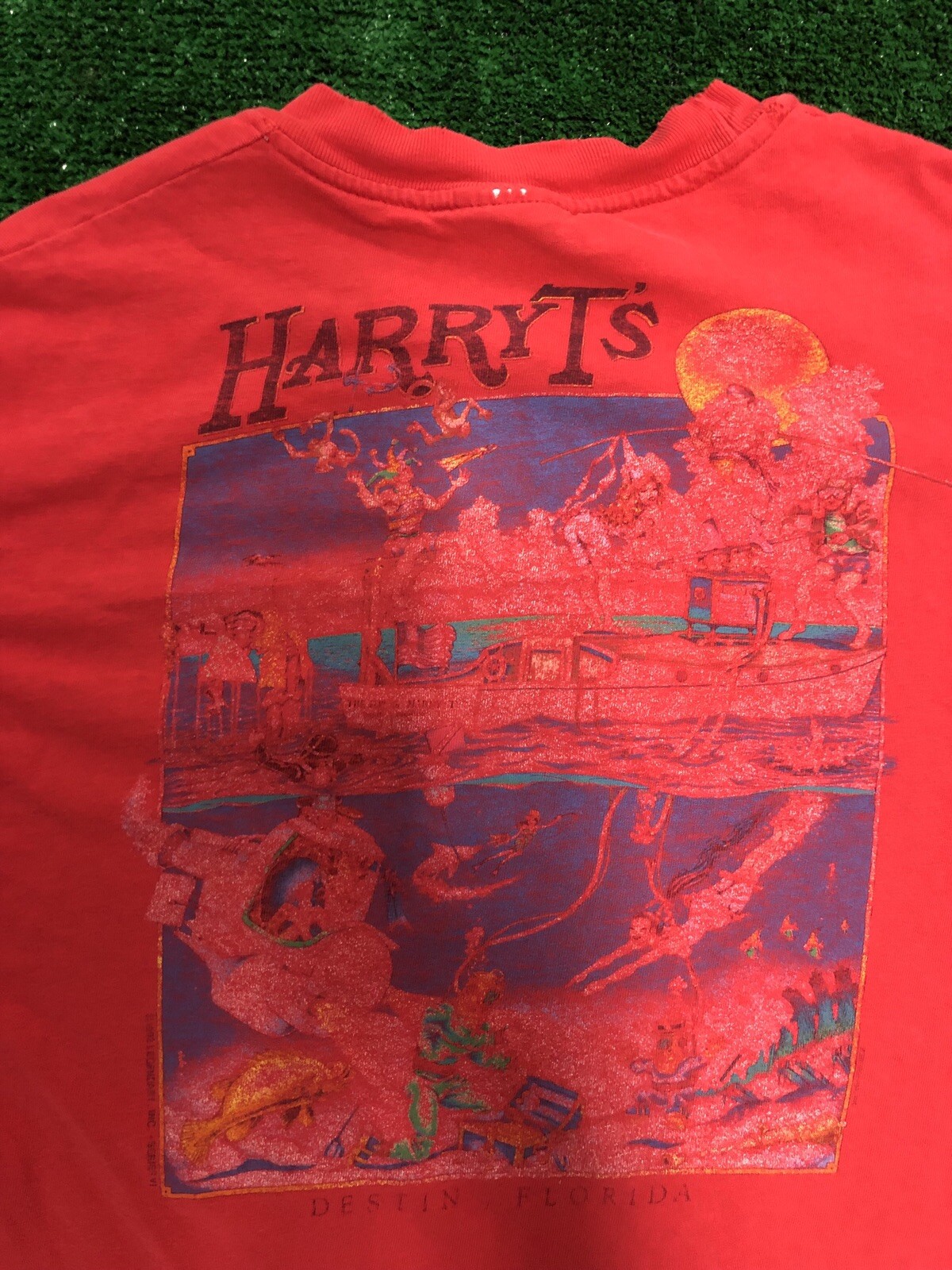 Vintage Harry T’s T Shirt Sz M Hanes Tag Destin Flori… - Gem