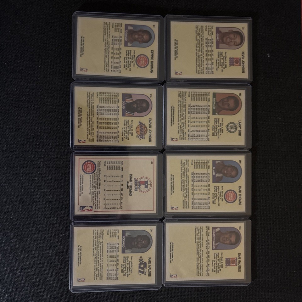 1989 NBA HOOPS Kevin Johnson, Bird, Isiah Thomas,Earvin Johnson, Rodman ...