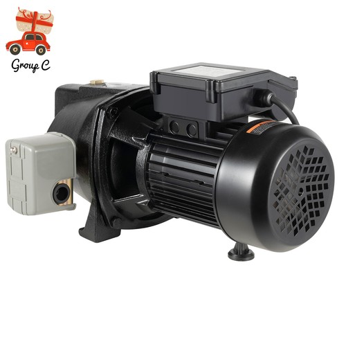 3/4HP Well Jet Pump Self-Priming Shallow Water Pump with Pressure ...