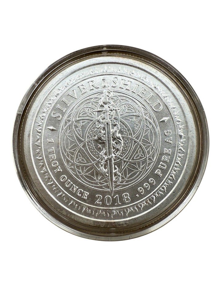 1 Troy Oz Silver Shield Coin 2018 | eBay