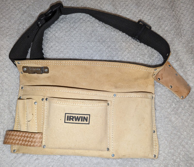 Irwin Leather Tool Belt/Tradie Gear/Work/Used/Good Condition/Tools ...