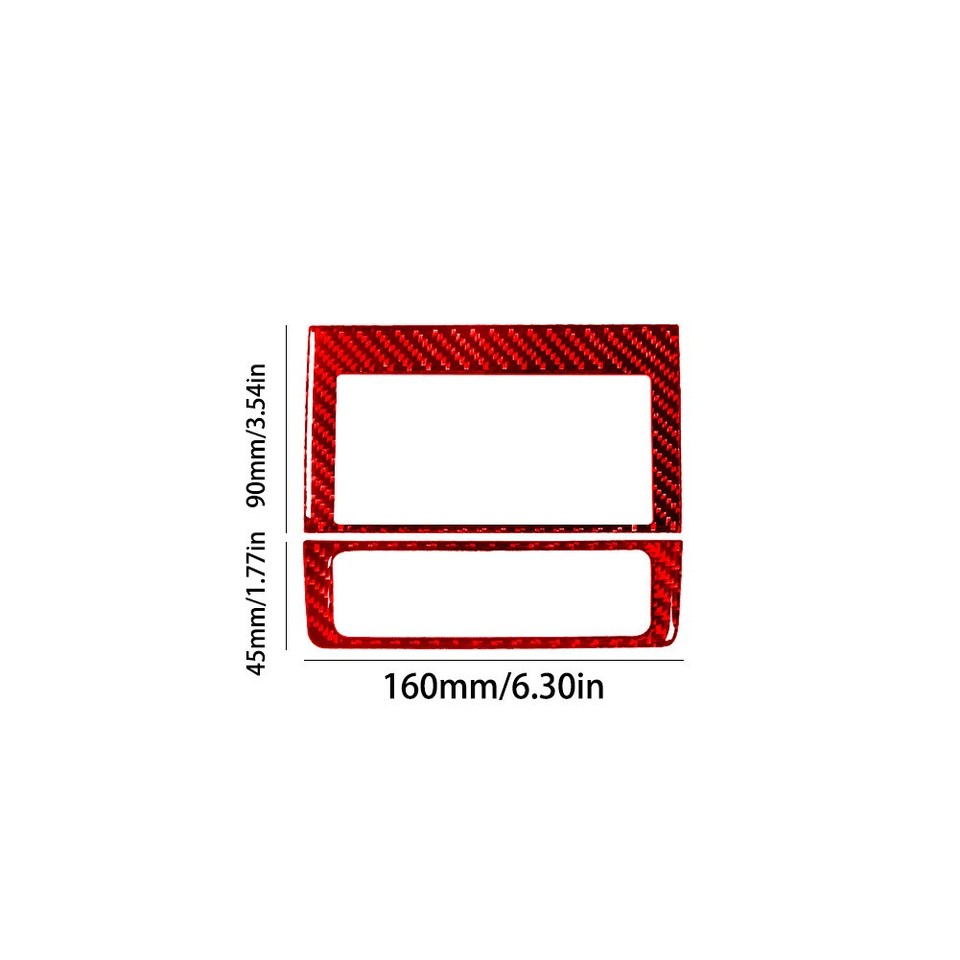 2PCS Red For BMW M5 E39 1998-2003 Carbon Fiber Rear Air Vent Outlet ...