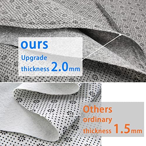 Non-Slip Tufting Cloth Thick Backing Fabric, 2mm Thick (More Wear ...
