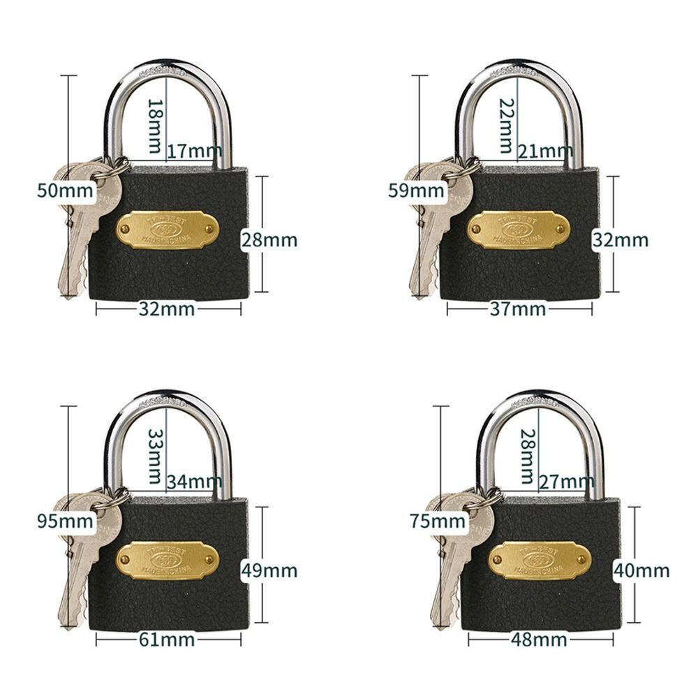 Hardened Lock Beam Drawer Cabinet Padlock Metal Anti-Theft Lock Home | eBay
