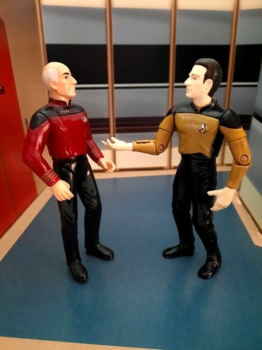 Star Trek TNG Enterprise Hallway Custom Playset for 5" Scale Playmates ...