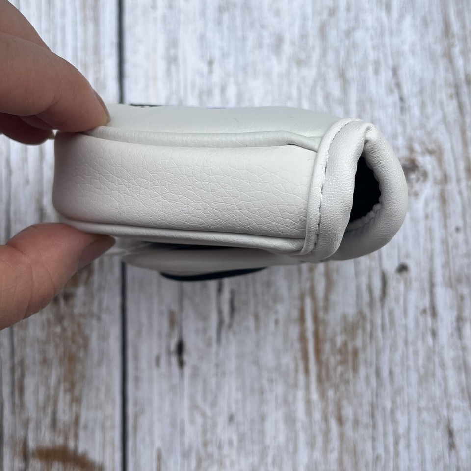 White Golf Half Mallet Putter Head Cover Magnetic Mid Mallet Putter ...