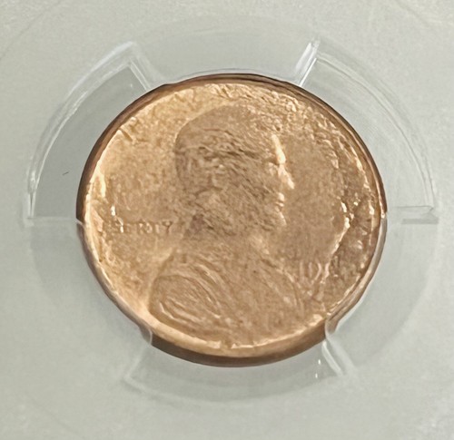 199X LINCOLN CENT PCGS-MS65RD MINT ERROR STRUCK THROUGH OBVERSE | eBay