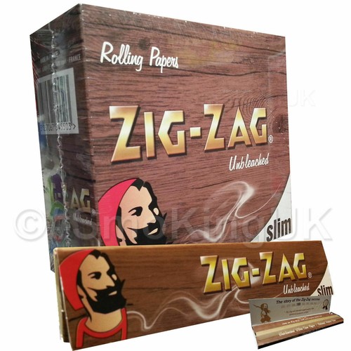 Zig Zag Unbleached Rolling Papers - King Size Slim 110mm length | eBay