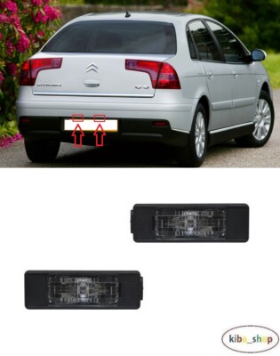 FOR CITROEN C5 HATCHBACK 2004 - 2008 REAR NUMBER PLATE LIGHTS PAIR LEFT ...