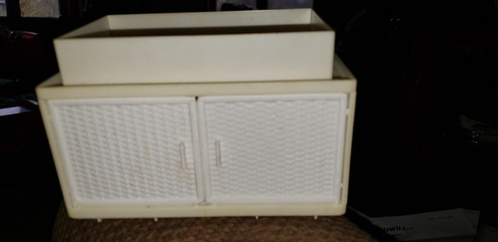 Vtg 1984 Mattel Barbie Wicker Furniture Nursery Changing table | eBay