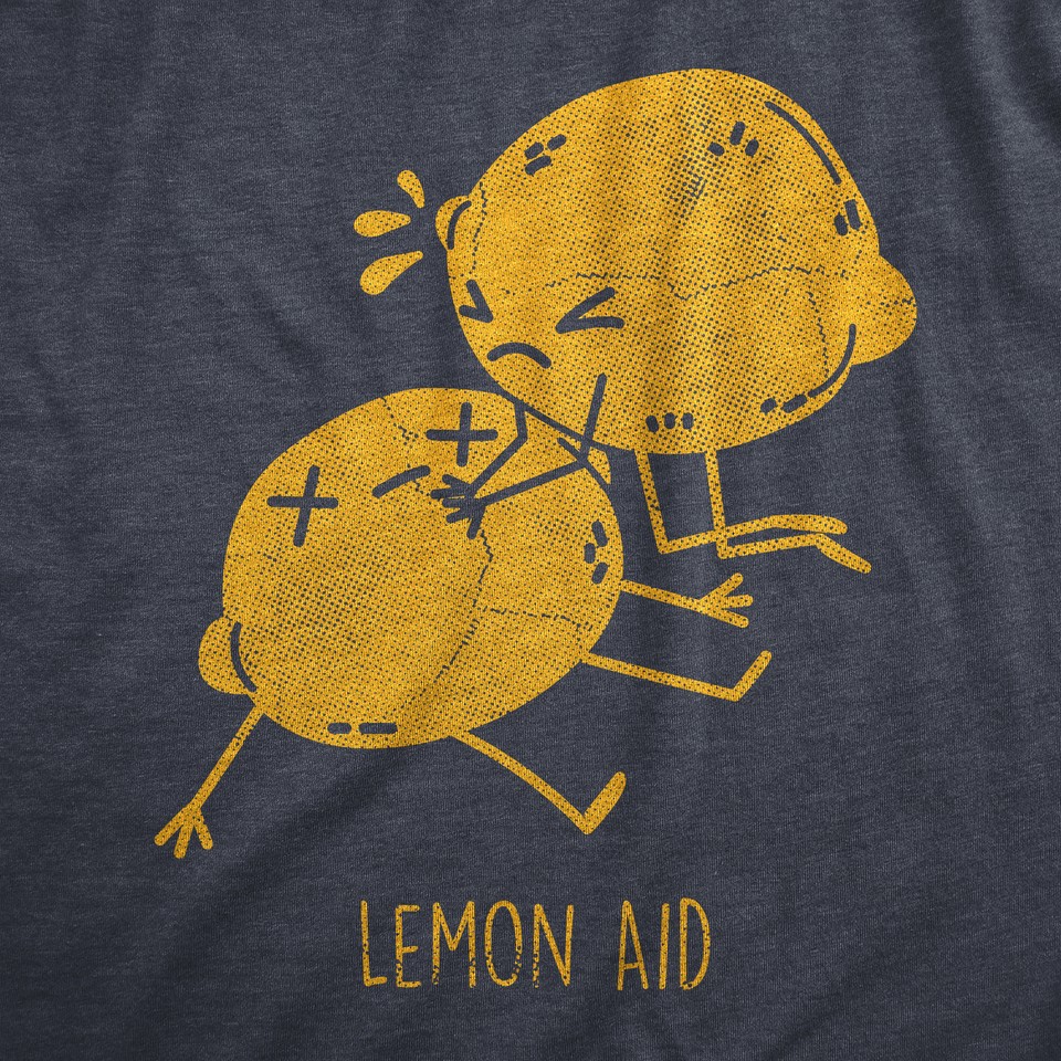 Womens Lemon Aid T Shirt Funny First Aid Lemons CPR Joke Tee For Ladies ...
