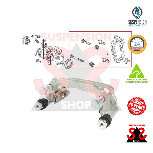 Rear Axle Right Brake Caliper Bracket Set Suit OPEL Astra 1.4 Turbo (35 ...