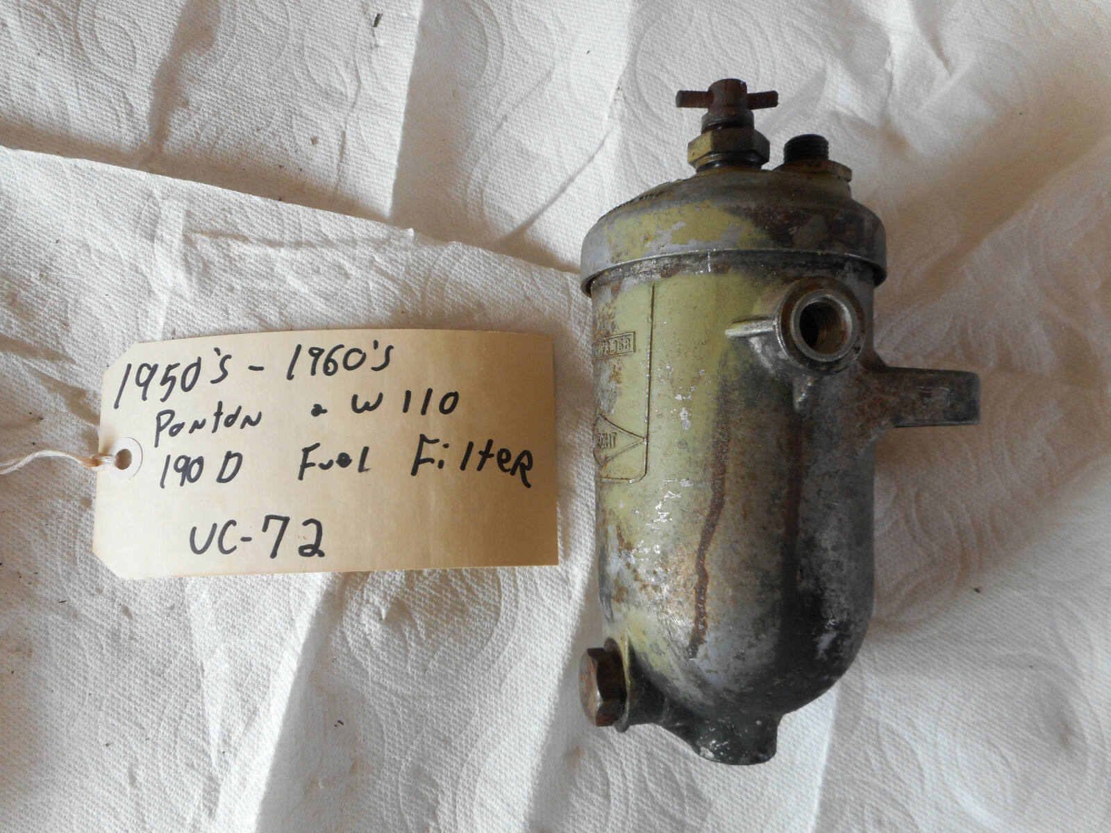 1957 Mercedes Benz Knecht Ponton 190D 190Db Diesel Fuel Filter ...