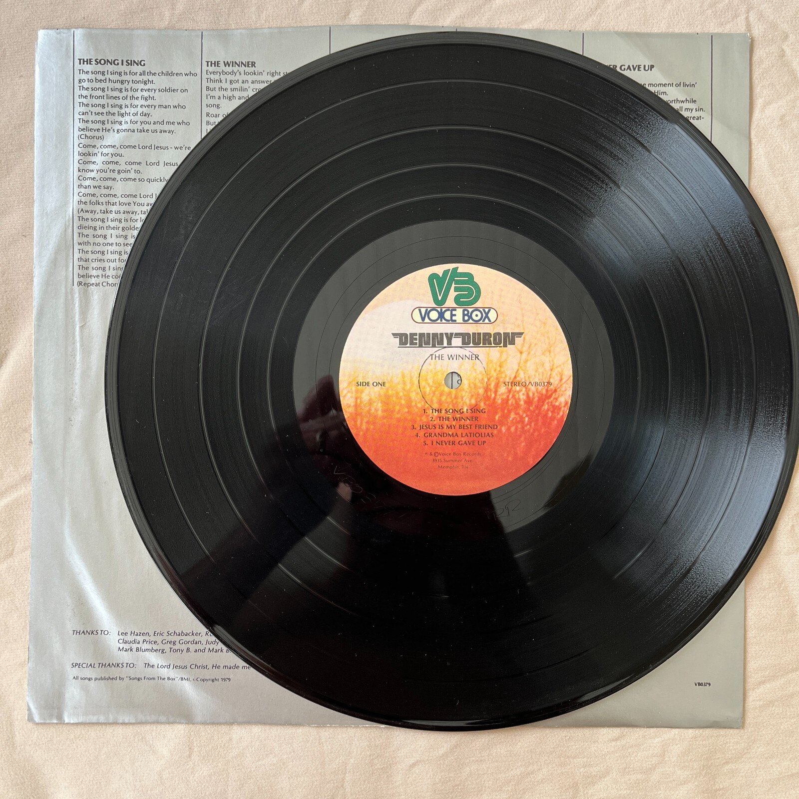 DENNY DURON The Winner 1979 Vinyl LP Voice Box VB0379 - VG+ | eBay