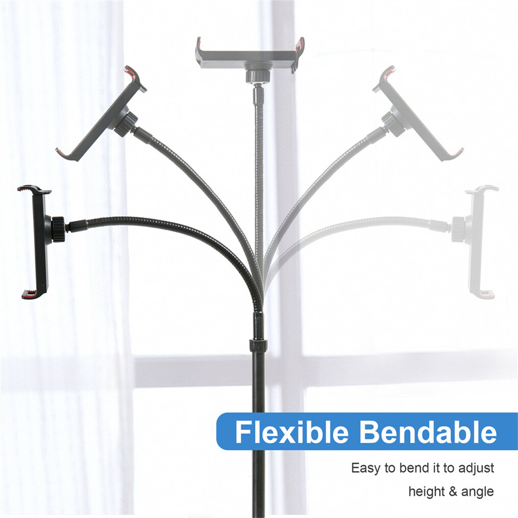 360° Universal Adjustable Floor Mount Stand Tripod Holder iPad//Phone 4 ...