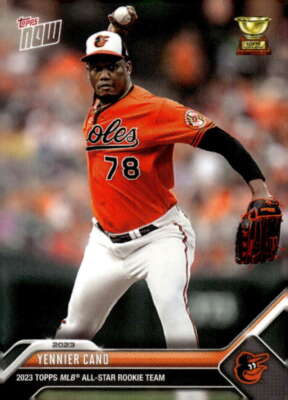 YENNIER CANO RC 2023 Topps NOW All-Star ROOKIE Team #9 Orioles NM-MT Ba ...