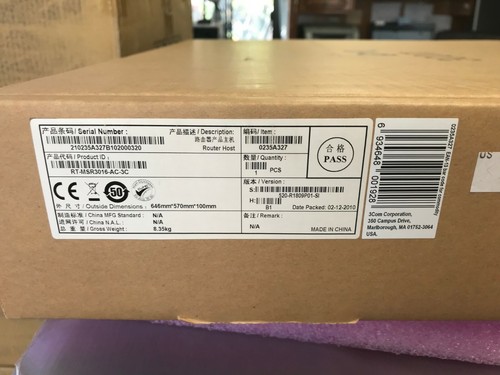 A-MSR30-16 JF233A 3COM Multi Service Router RT-MSR3016-AC-3C NEW SPARE ...