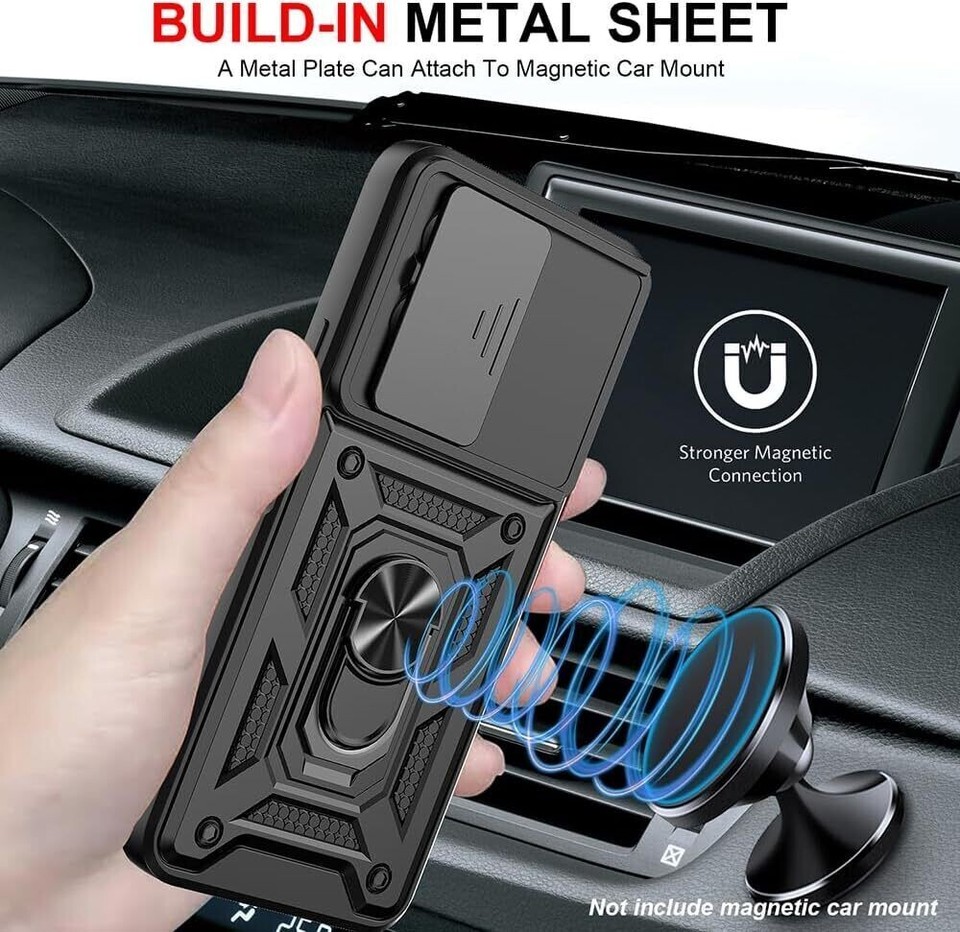 Case For Motorola Moto G35 G55 G75 G85, Ring ARMOUR Shockproof Stand ...