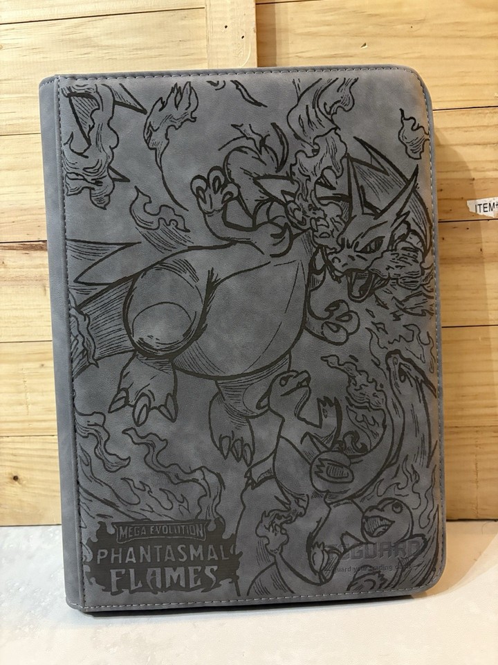 Pokemon Laser Engraved Trading Card Binder Phantasmal Flames (Made To ...