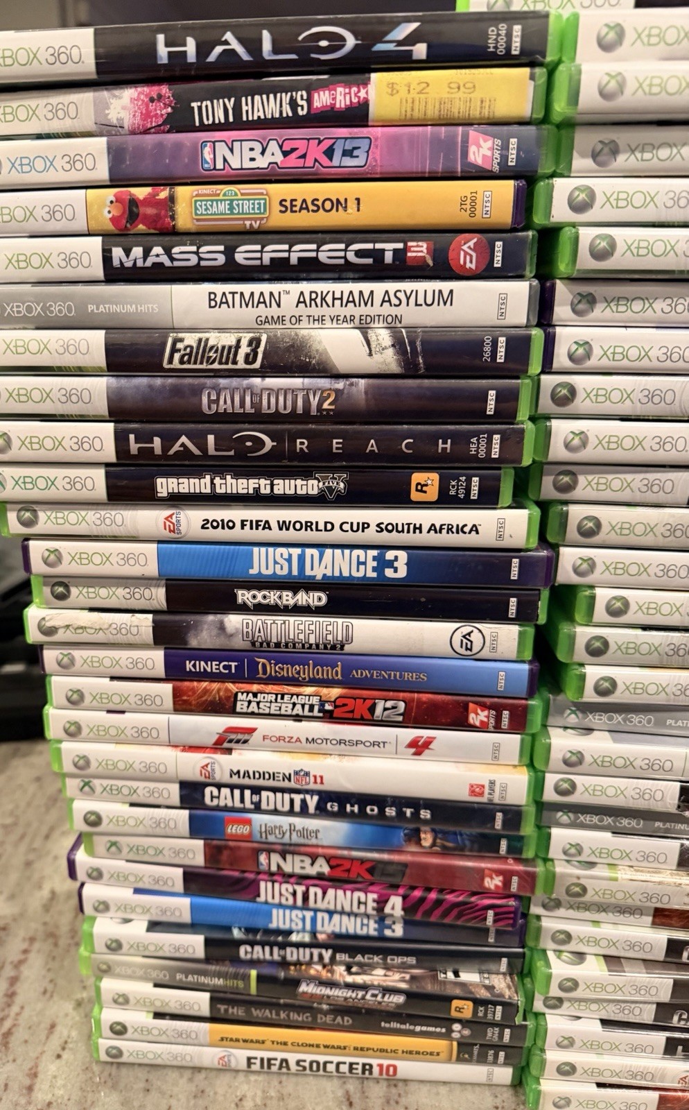 Xbox 360 Empty Game Cases With Artwork NO GAMES Lot Of 57 (Some W ...