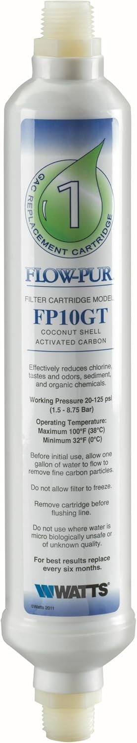 Watts Flow-Pur FP10GT, #1 In-Line Water Filter with 1/2" MPT, DAS | eBay