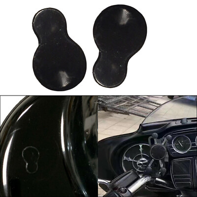 Black Fairing Mirror Hole Plugs For Harley14-up Street Glide FLHX FLHXS ...