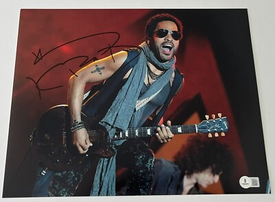 LENNY KRAVITZ SIGNED AUTOGRAPH CONCERT 11x14 PHOTO w/ BECKETT ...