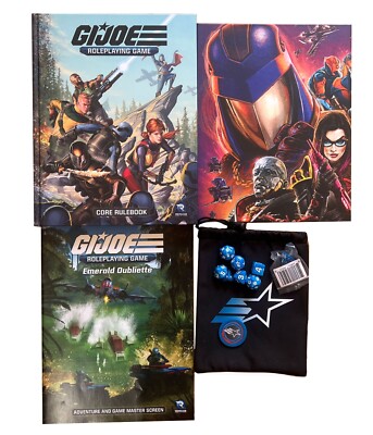 G.I. JOE RPG Core Rulebook, Emerald Oubliette, GM Screen & Dice Pack | eBay
