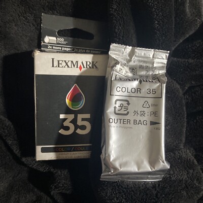 New Genuine Lexmark 35 Ink Cartridge Z Series Z1410 Z816 X Series X6350 ...