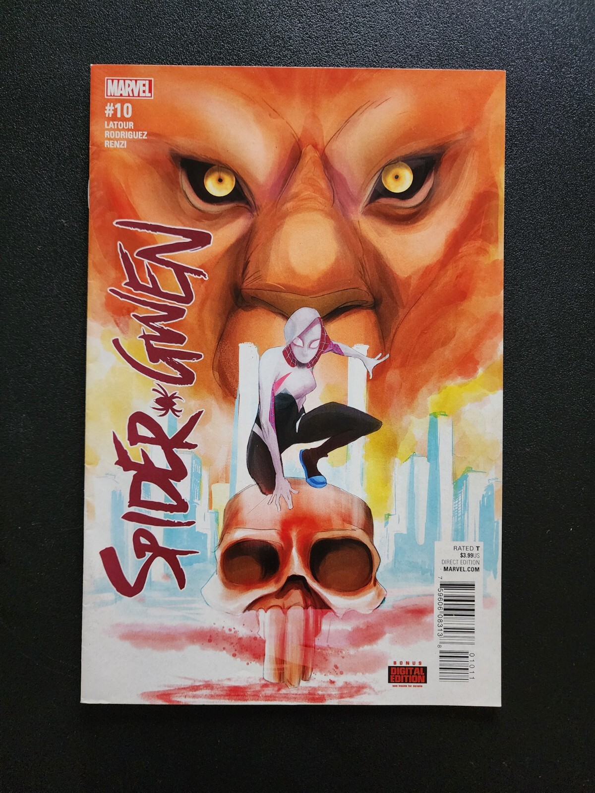 Marvel Comics Spider-Gwen #10 September 2016 Robbi Rodriguez Cover (a ...