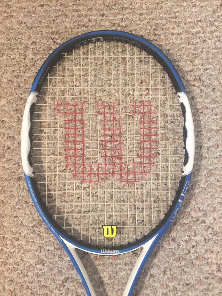 Wilson Ncode Fury 110 OverSize Tennis Racquet Grip 4-3/8 Demo Model ...