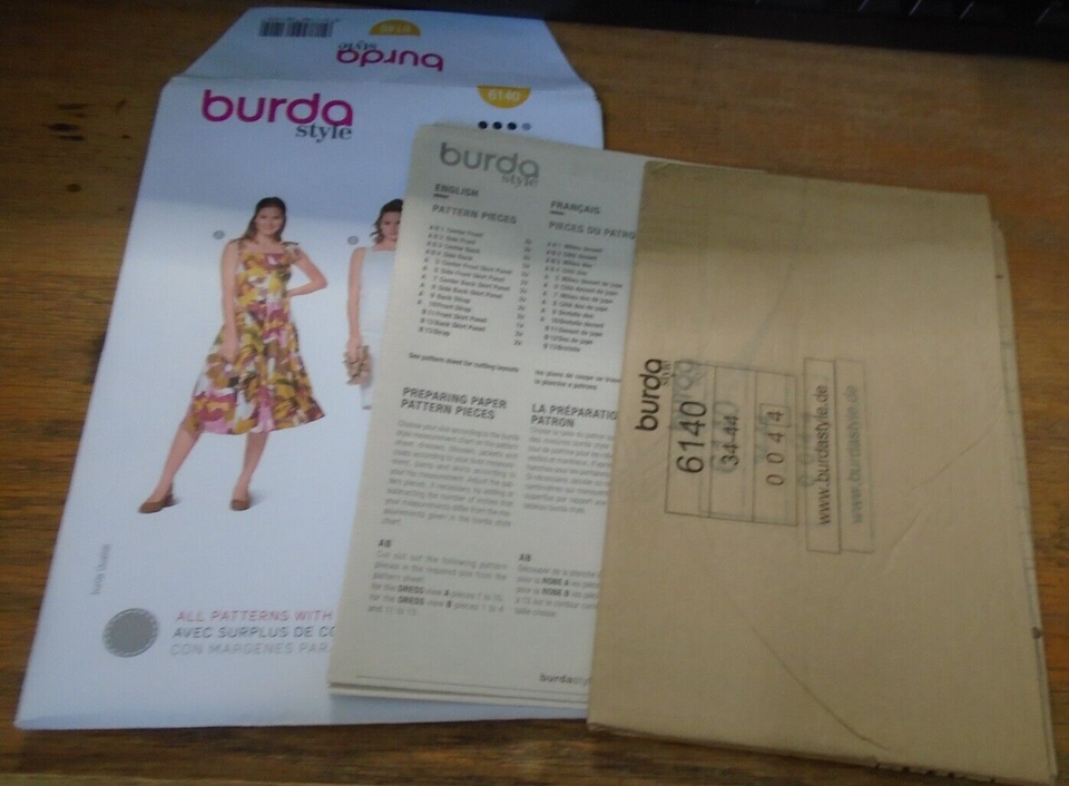 Burda style Pattern 6140 Dress Sizes 8-18 NOS Uncut FF | eBay