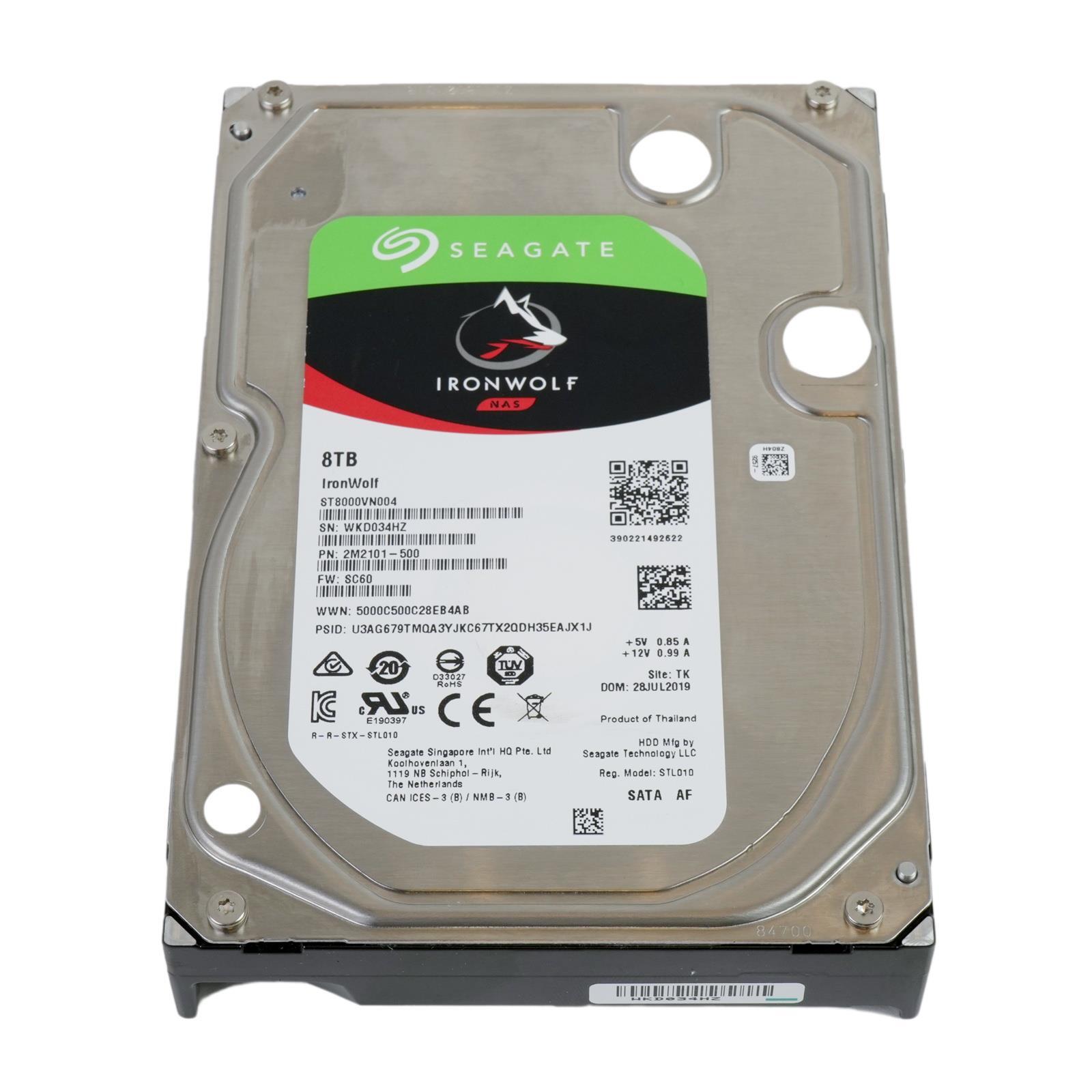 Seagate IronWolf ST8000VN004 8TB 7.2K 3.5" SATA 6Gb/s 256MB NAS HDD ...
