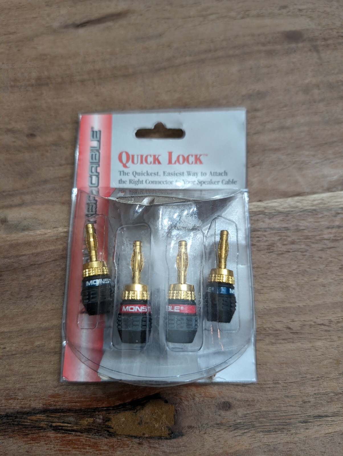 Monster Cable QuickLock Gold Banana QL GMT-H - speaker connector for sale online | eBay