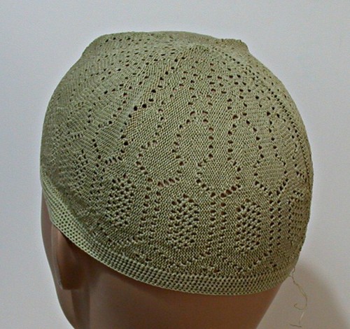 OLIVE Turkish Islamic Men Knit Cotton Kufi Takke Skull Cap Muslim ...