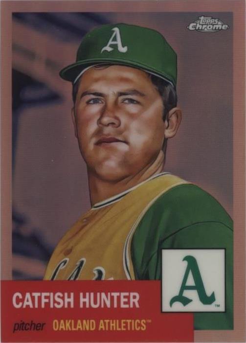 2022 Topps Chrome Platinum Anniversary - Catfish Hunter #269 Rose Gold ...