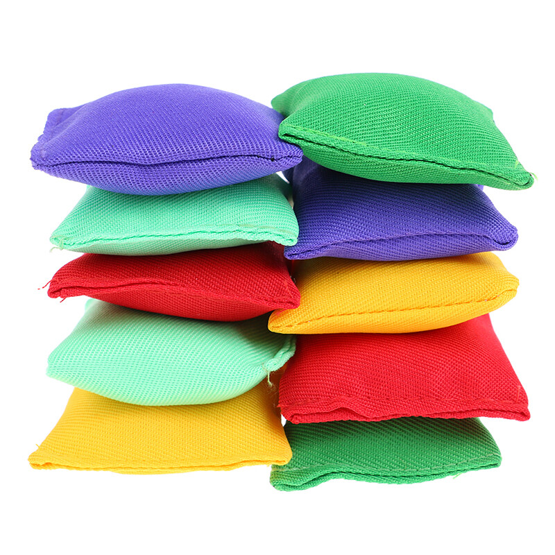 10pcs/lot Kid Throwing Sandbags Toys Classic Bean Bag Children Outdoor ...