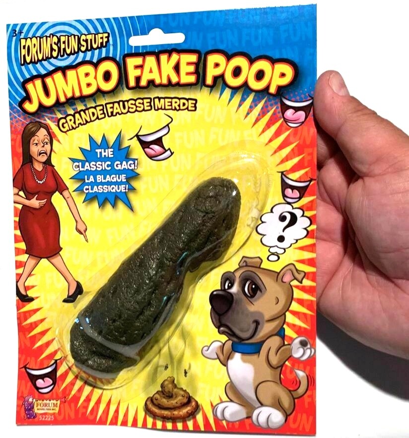 5" JUMBO FAKE POOP Turd Crap Poo Joke Prank Gag Dog Human Prop Gross ...