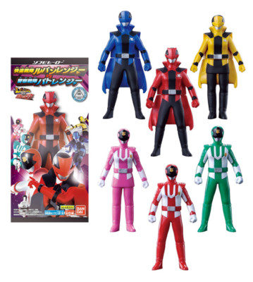 Bandai Power Rangers Lupinranger VS Patoranger Mini Soft Vinyl Figure ...