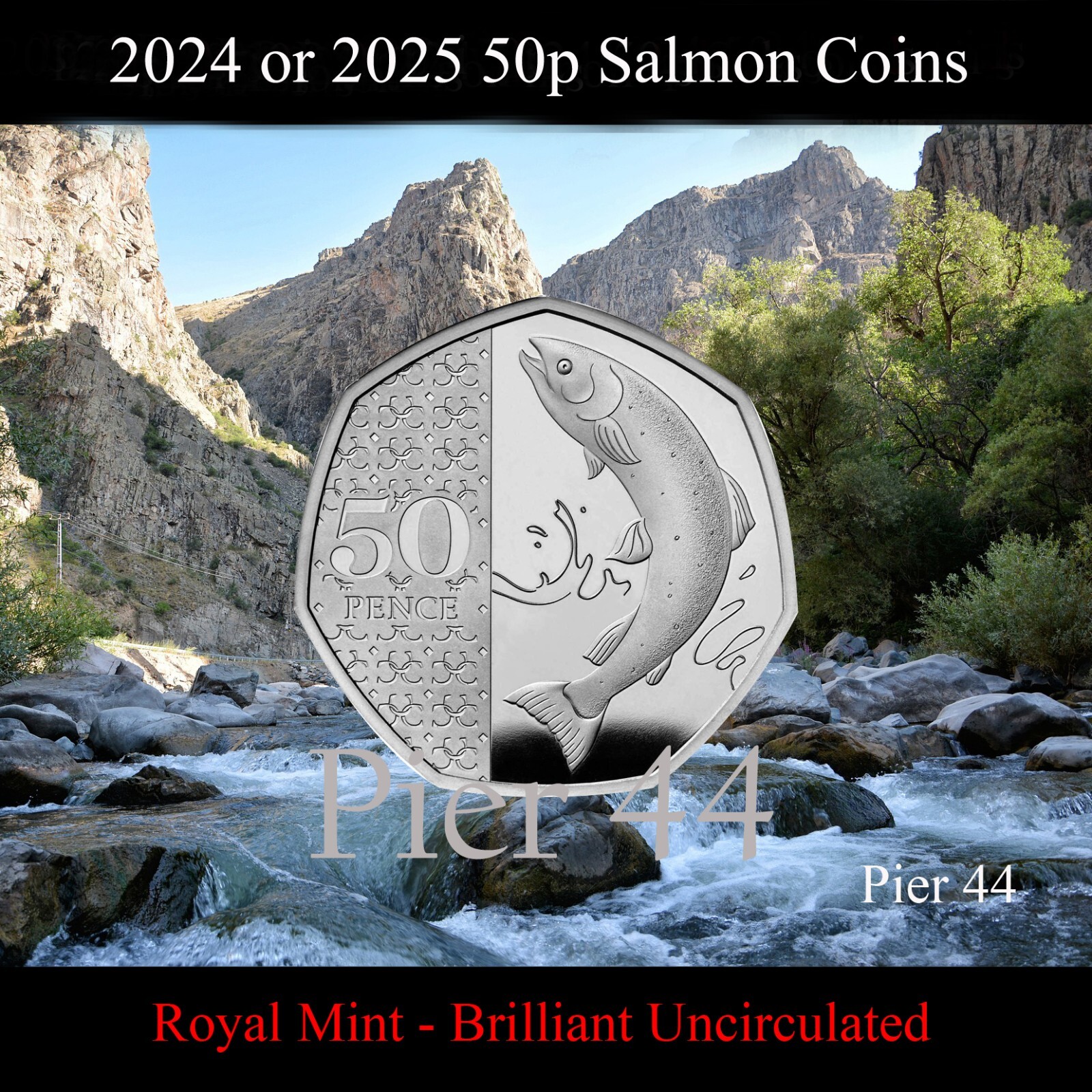 2024 / 2025 Salmon 50p Fifty Pence Coin BU/BUNC - IN STOCK | eBay UK
