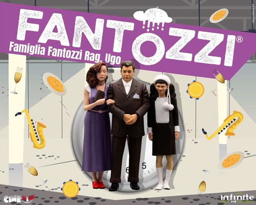 Family Fantozzi Accountant Ugo Pina Mariangela figure Cinemini ...